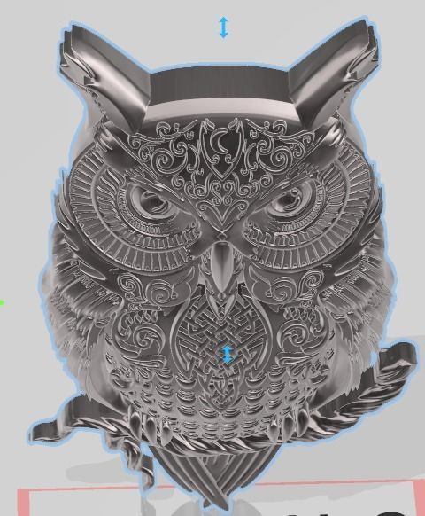 Owl for CNC router 3D model 3D printable | CGTrader