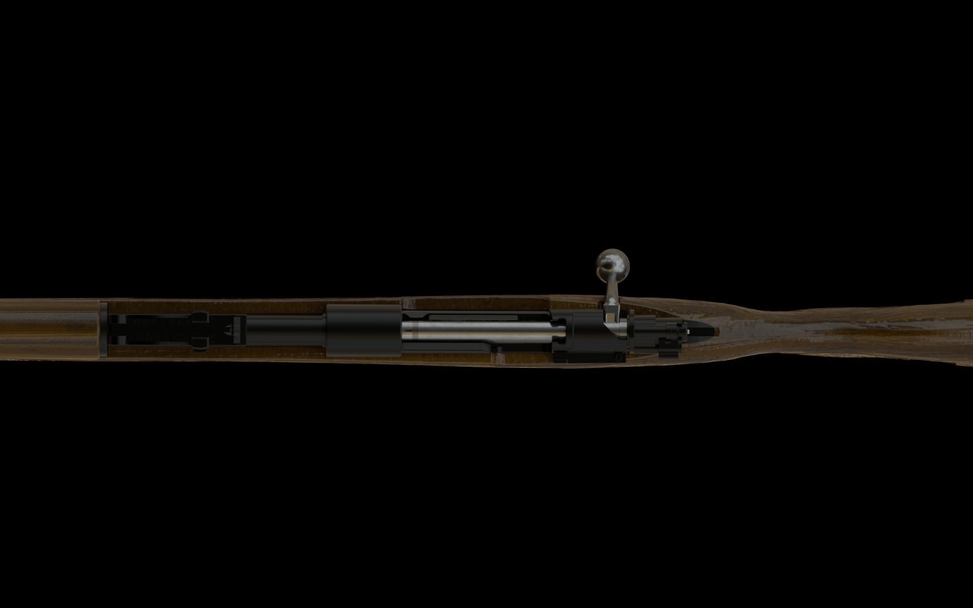 kar98k world war ii rifle 3D model | CGTrader