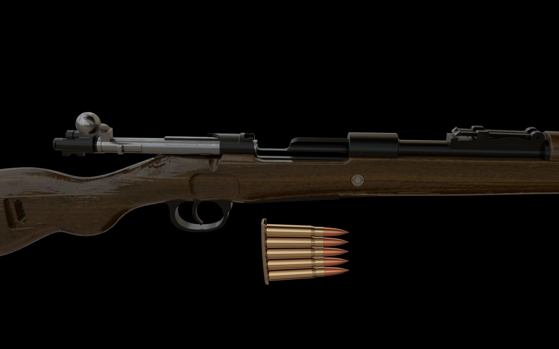 kar98k world war ii rifle 3D model | CGTrader