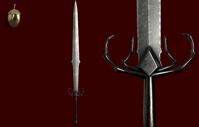 3D model Drow Greatsword VR / AR / low-poly | CGTrader
