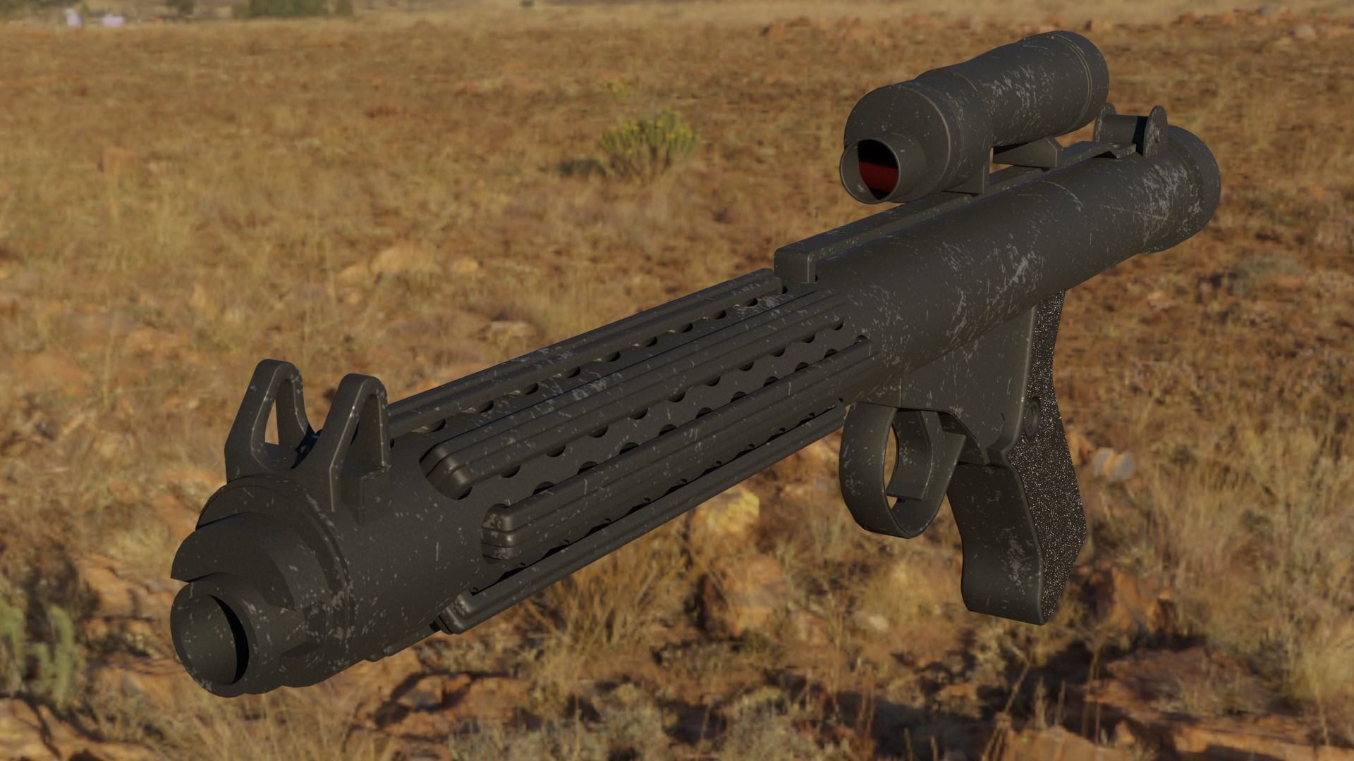 E-11 Blaster Rifle free 3D model | CGTrader