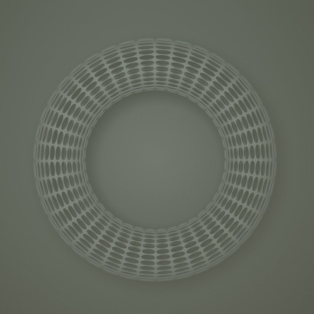 Abstract Geometric Torus 3D model | CGTrader