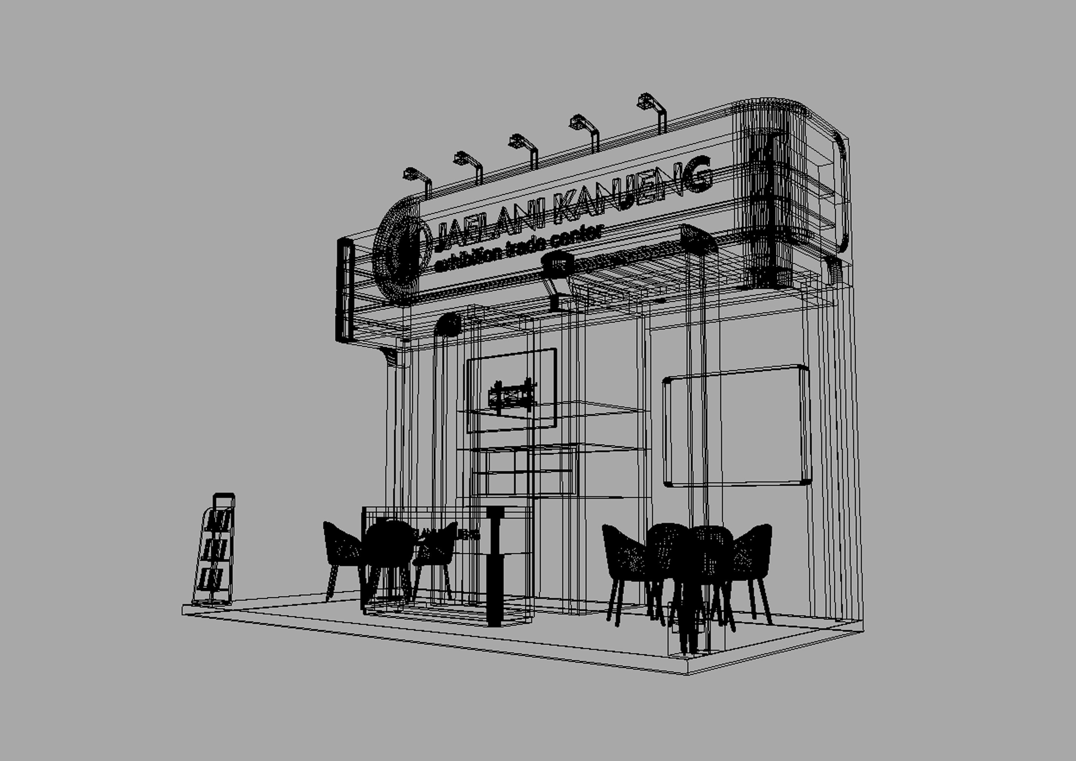 exhibition stand 18 sqm 3D model | CGTrader