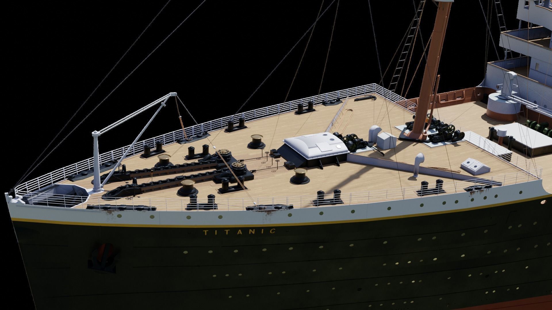 RMS Titanic Cinematic Filming Model 3D model | CGTrader