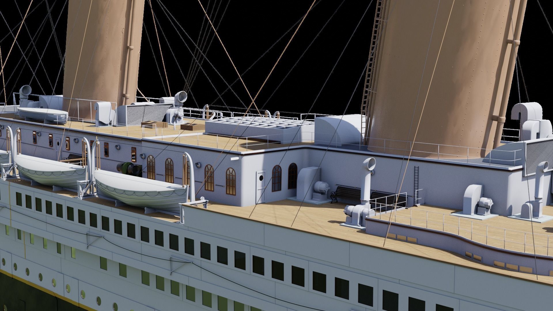 RMS Titanic Cinematic Filming Model 3D model | CGTrader