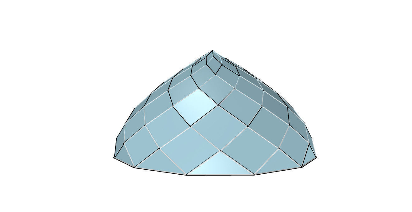 Pointed Dome with Door Opening and enclosure Panels 3D model | CGTrader