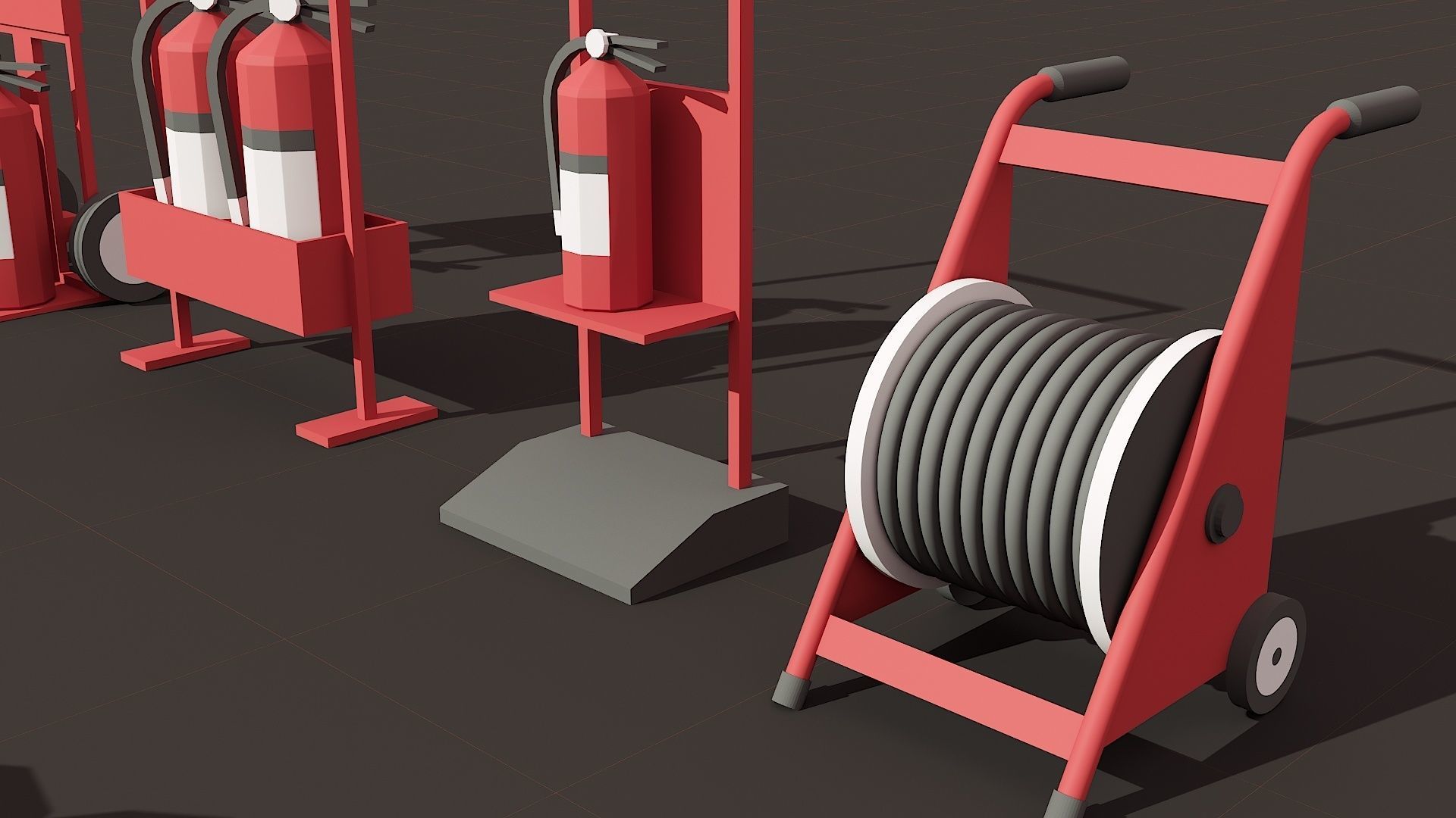 3D model FIRE LOW POLY PACK VR / AR / low-poly | CGTrader