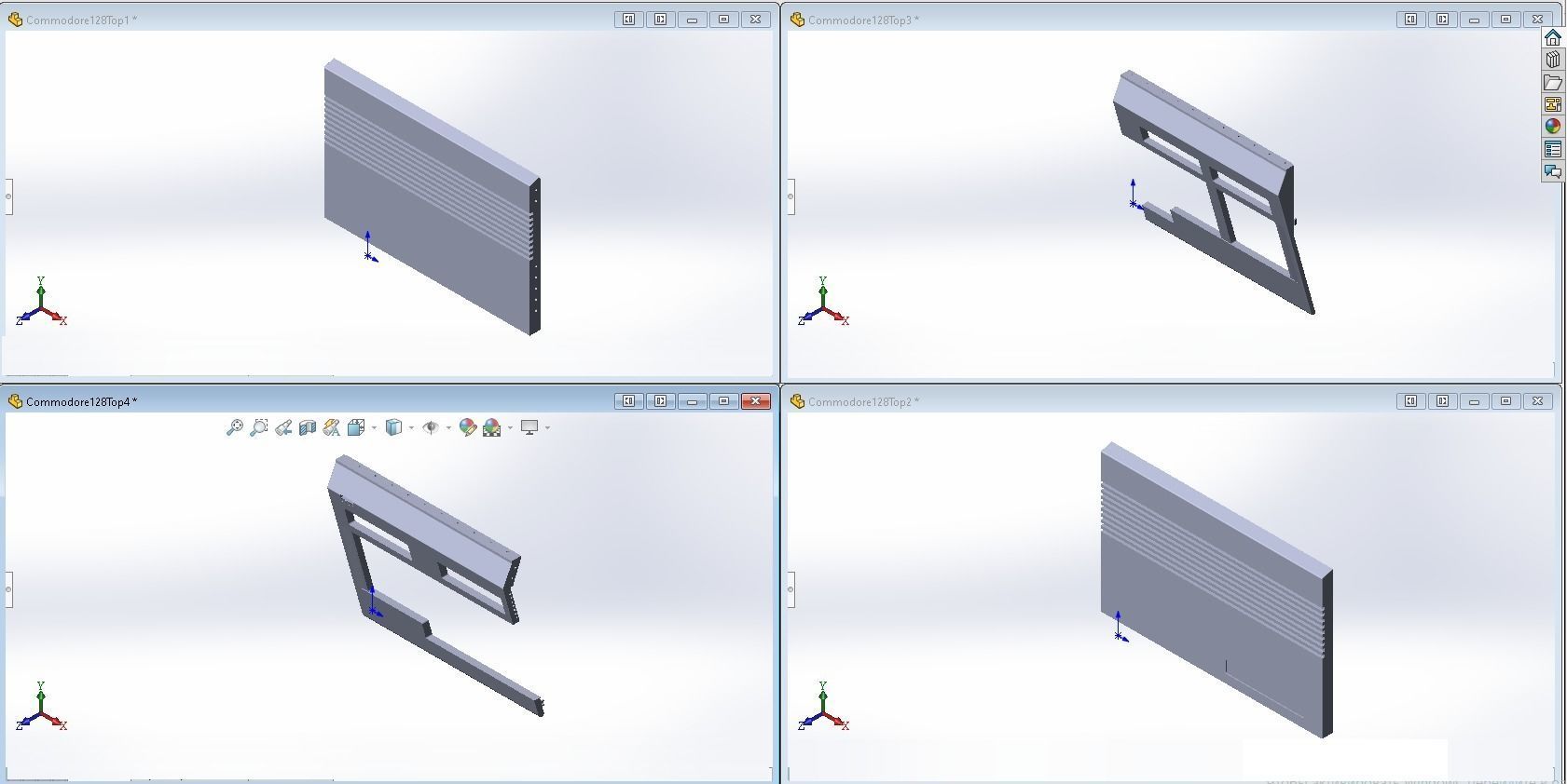 Commodore 128 enclosure 3d print model 3D model 3D printable | CGTrader