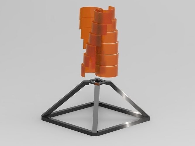 Savonius Rotor Tetrader Version 3D model 3D printable | CGTrader