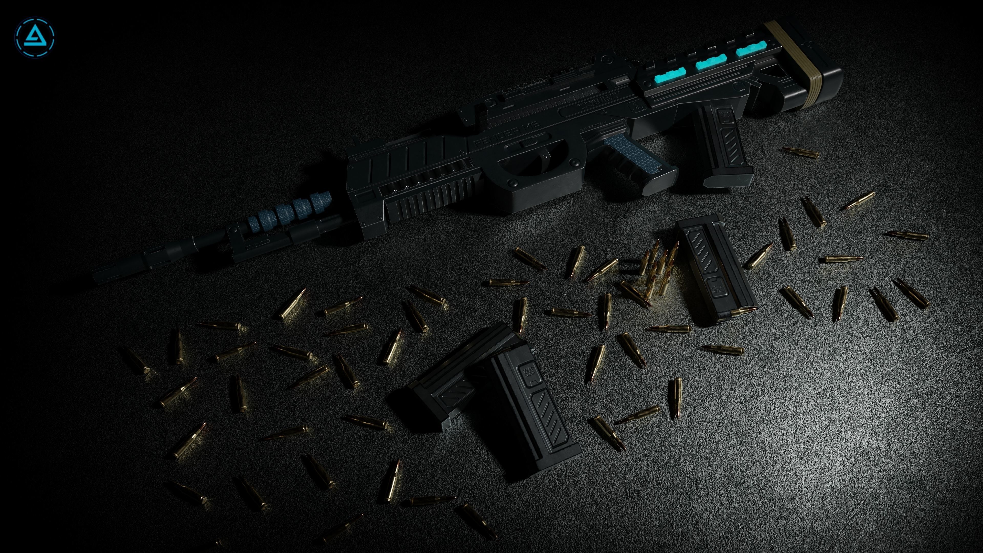 3D model FENDER M6 Assault Rifle VR / AR / low-poly | CGTrader