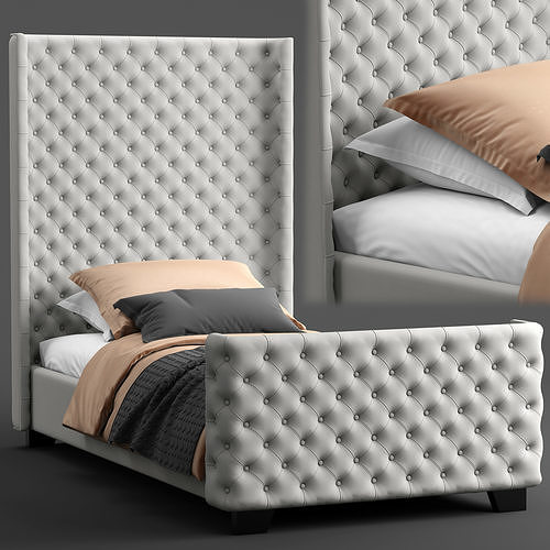 Single bed 4 3D model | CGTrader