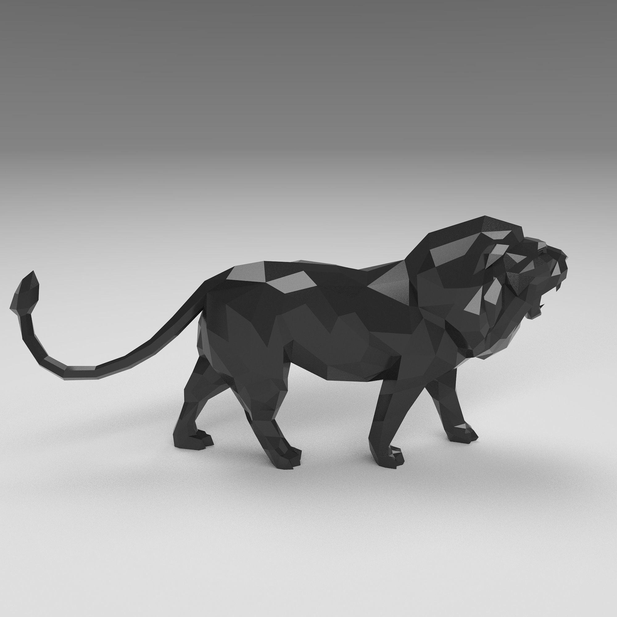 3D model Low Poly Cartoon Lion 3D model 3D printable | CGTrader