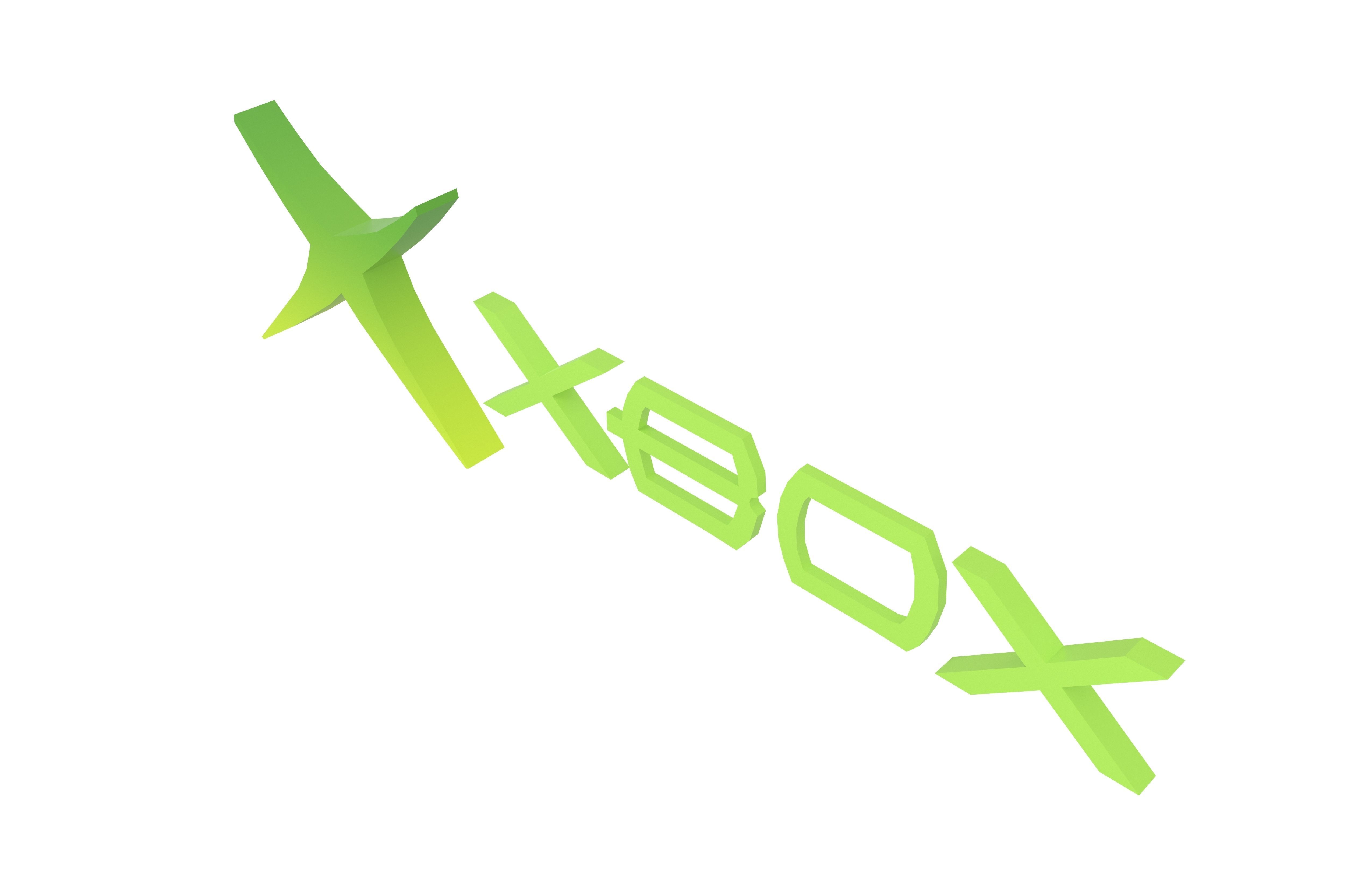 Xbox 2001 Logo v1 001 free VR / AR / low-poly 3D model | CGTrader
