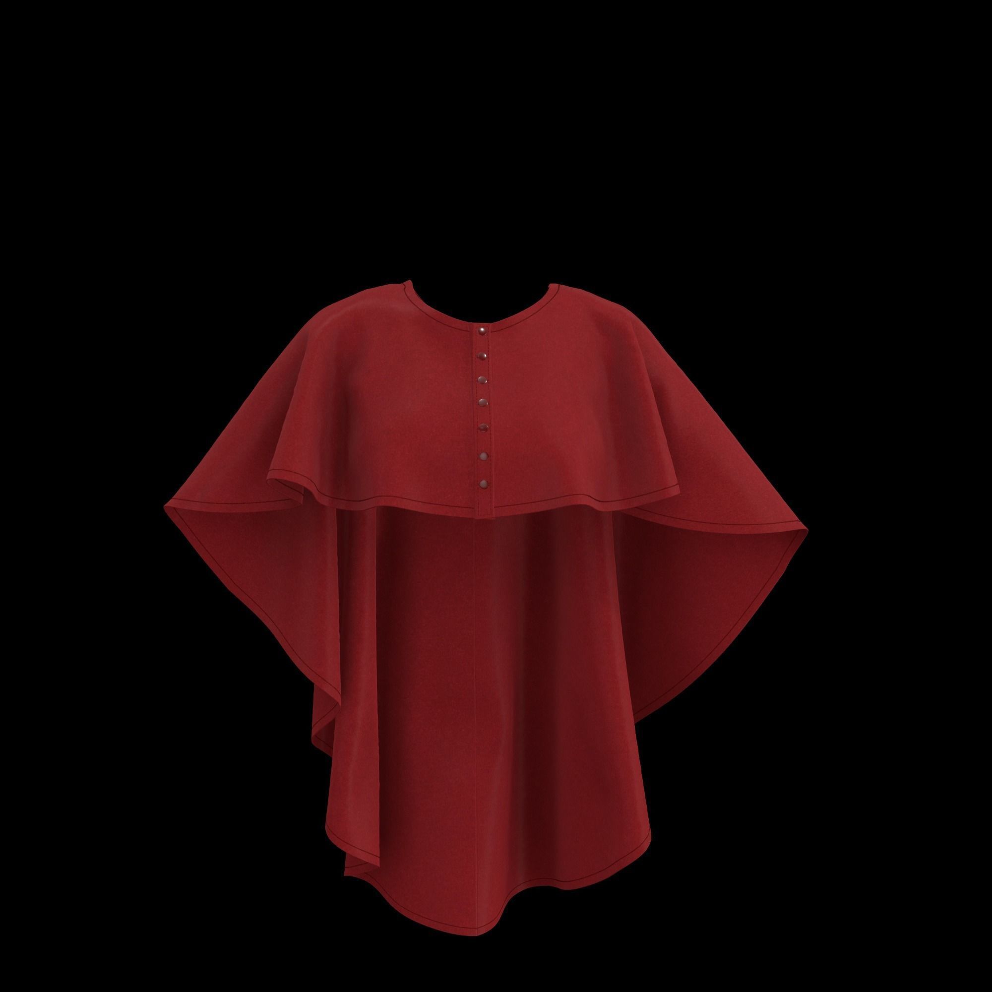 poncho 3D model | CGTrader