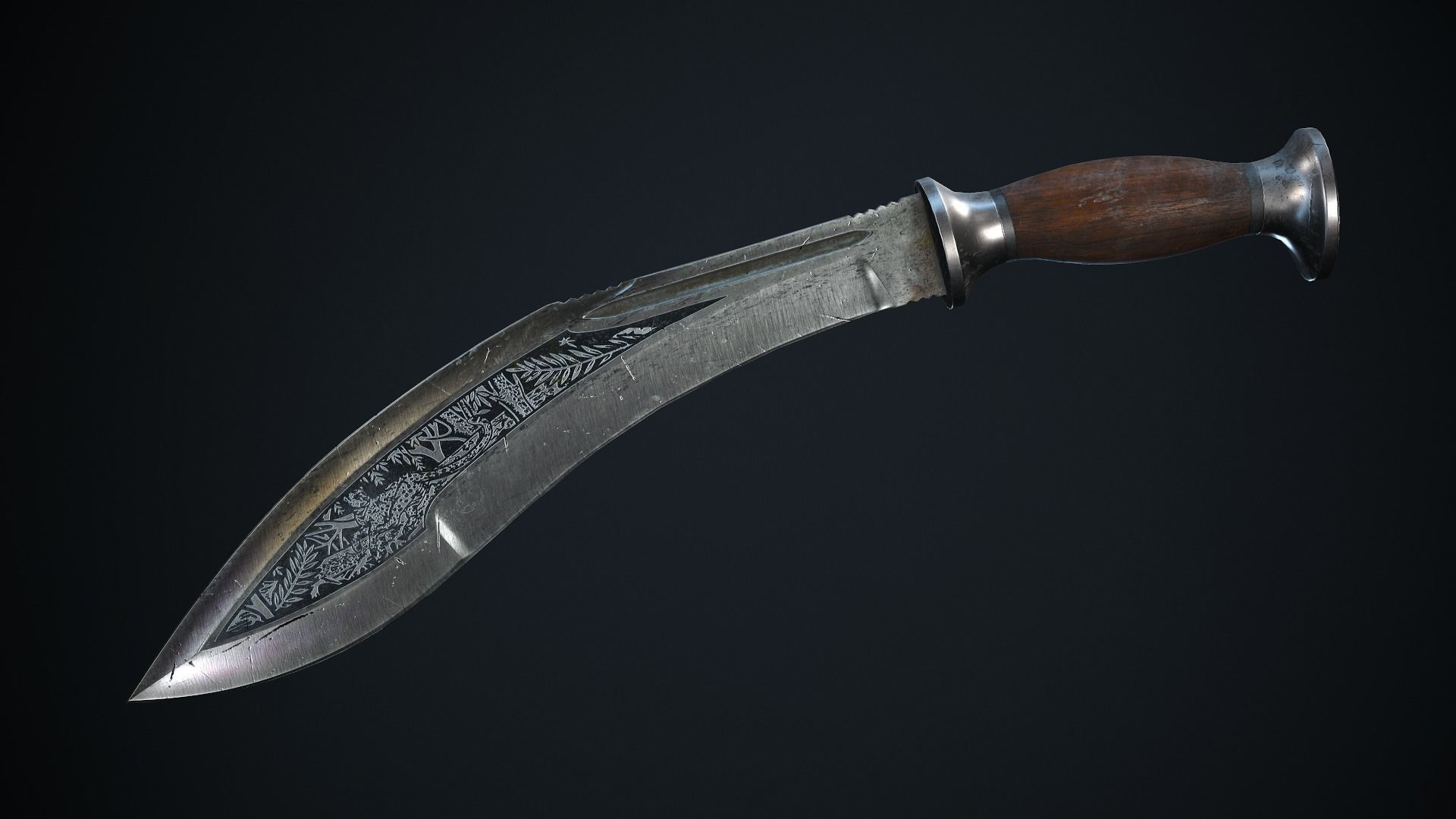 3D model Kukri VR / AR / low-poly | CGTrader