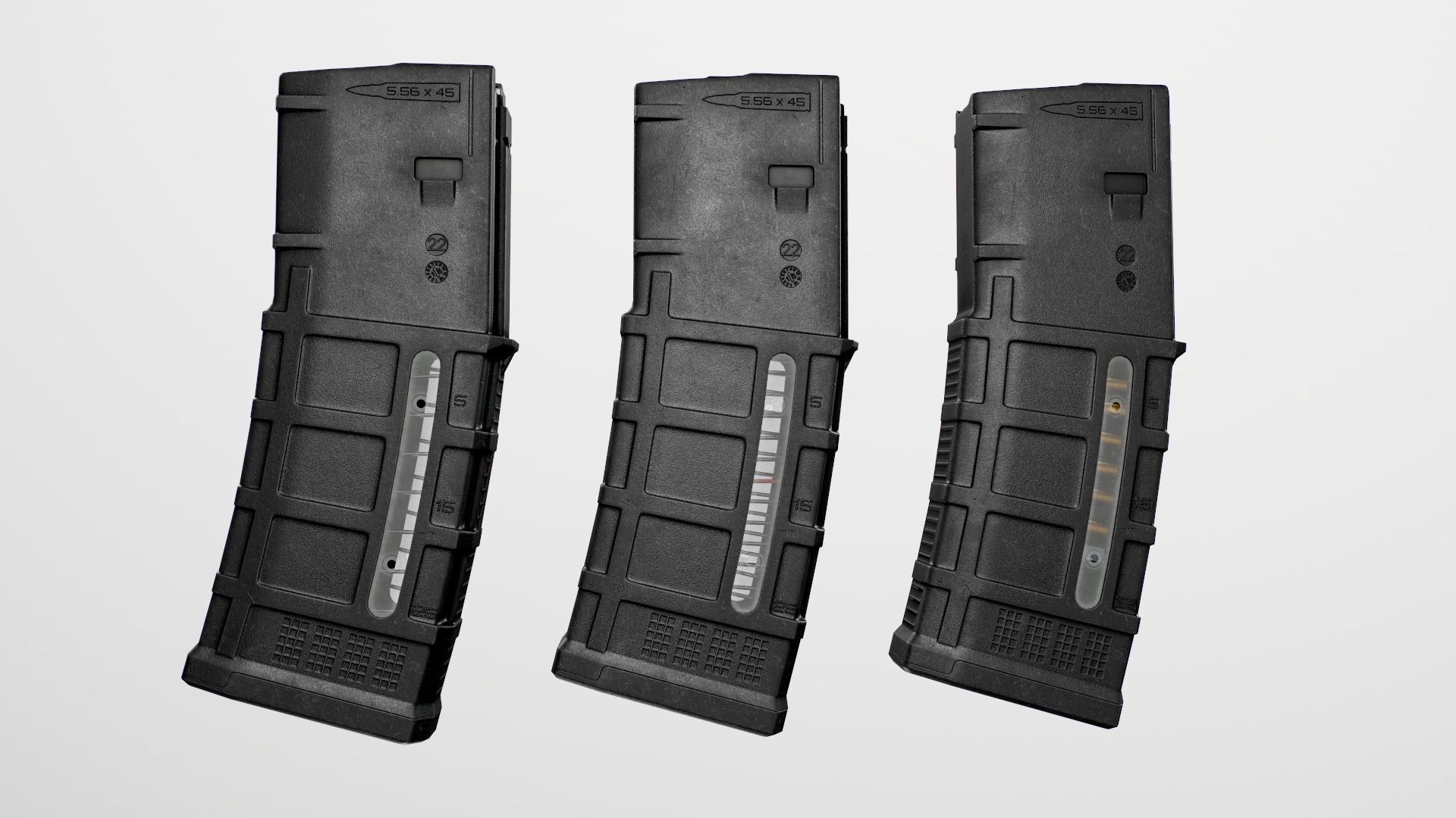Magpul PMAG 30 AR Gen 3 Window Magazine free VR / AR / low-poly 3D ...