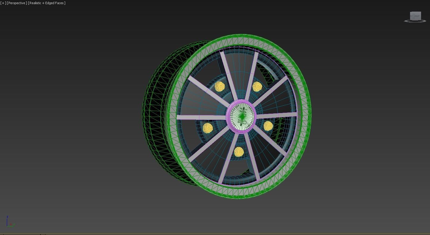 3D model Classic light-alloy rims SpeedWell BRM Classic VR / AR / low ...