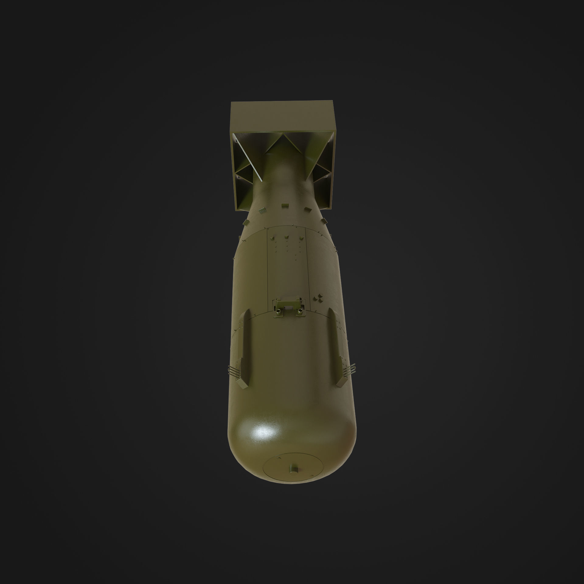 3D model Little Boy Atomic Bomb VR / AR / low-poly | CGTrader