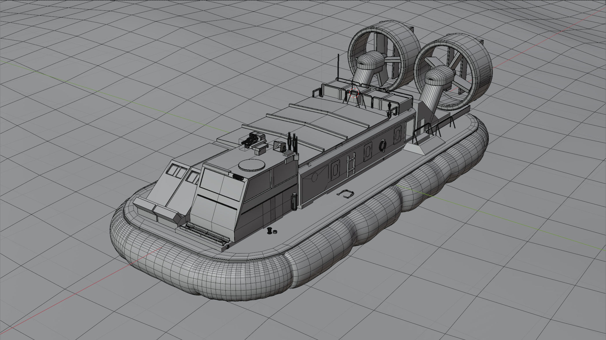 3D model Hovercraft floating in water VR / AR / low-poly | CGTrader