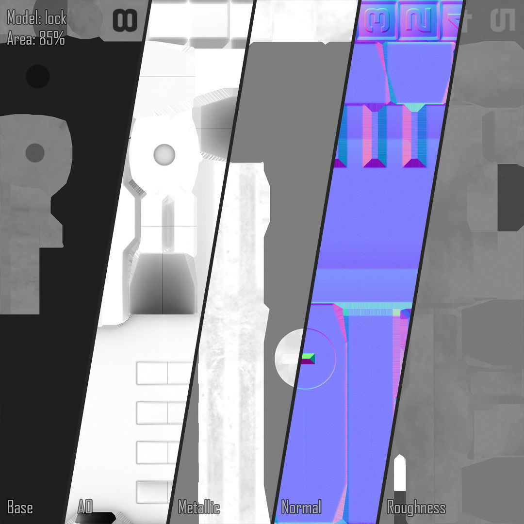 3D model Gun Case and Lock VR / AR / low-poly | CGTrader