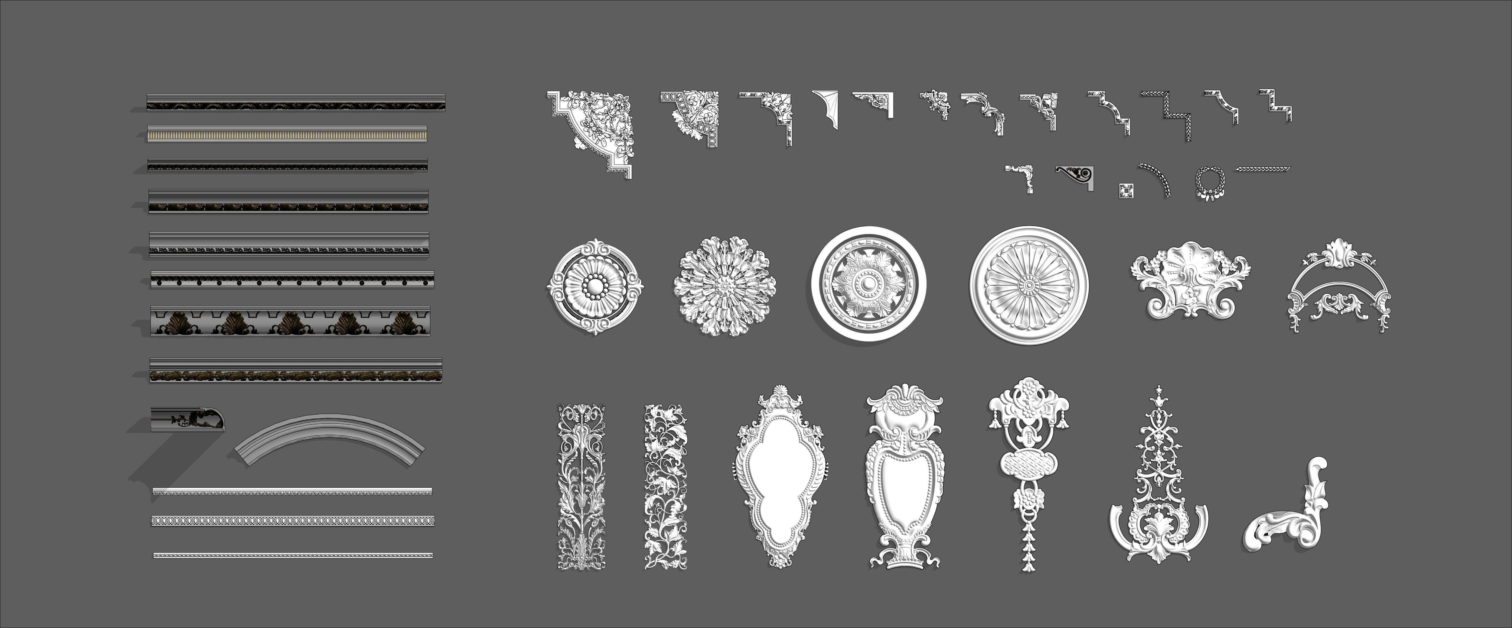 Molding Classic Revit 3D model | CGTrader