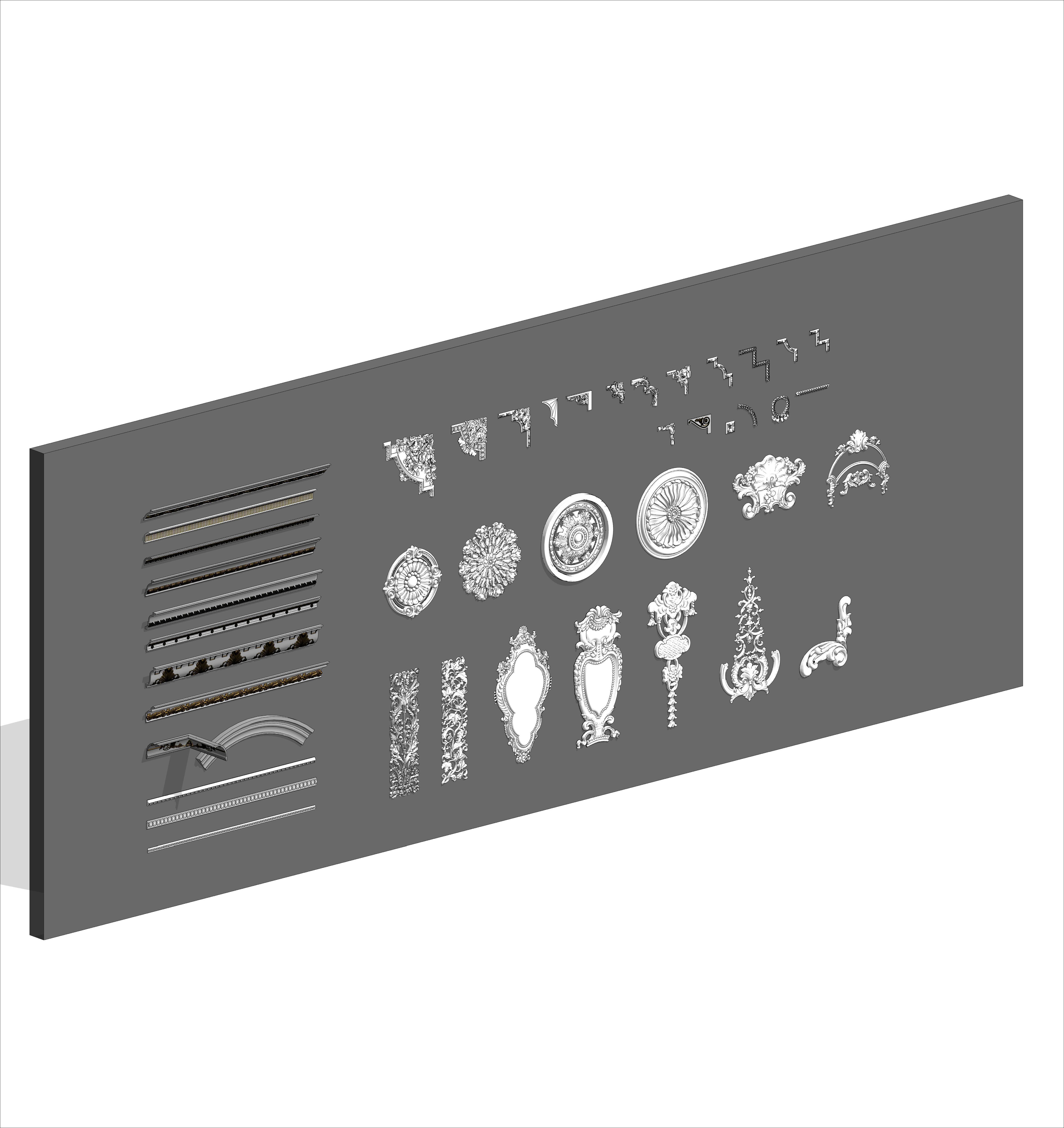 Molding Classic Revit 3D model | CGTrader