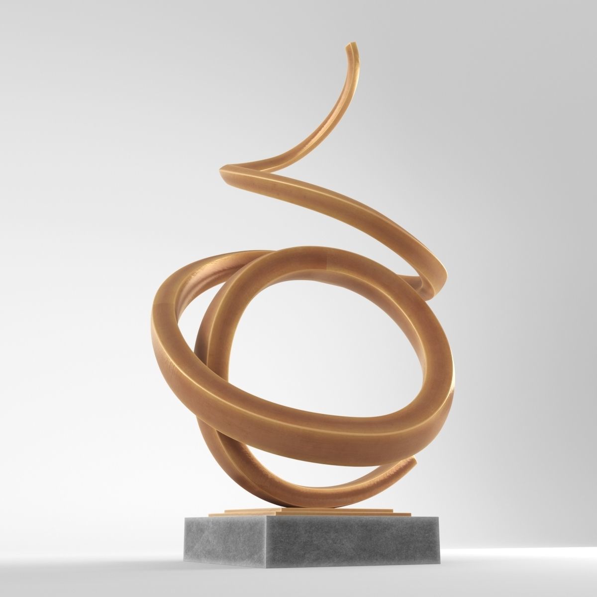 Modern Decorative Abstract Bronze Art Sculpture 22 3D model | CGTrader