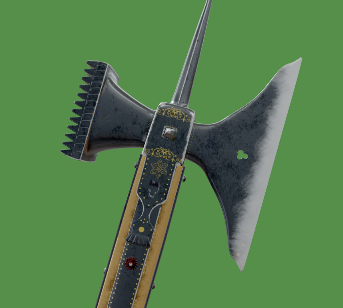 Medieval royal axe free VR / AR / low-poly 3D model | CGTrader