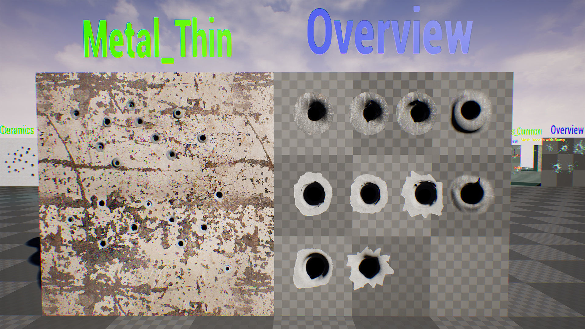 Bullet Hole Decals Texture | CGTrader