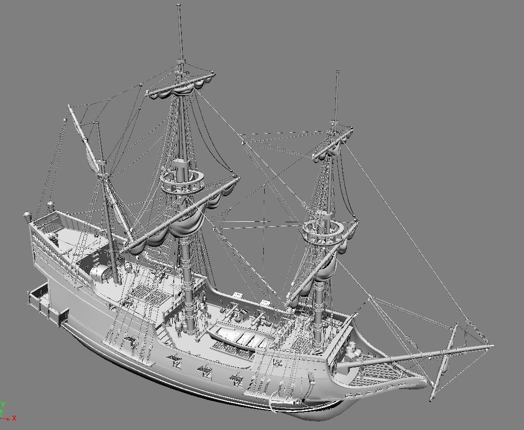 Golden Hind 3D model | CGTrader