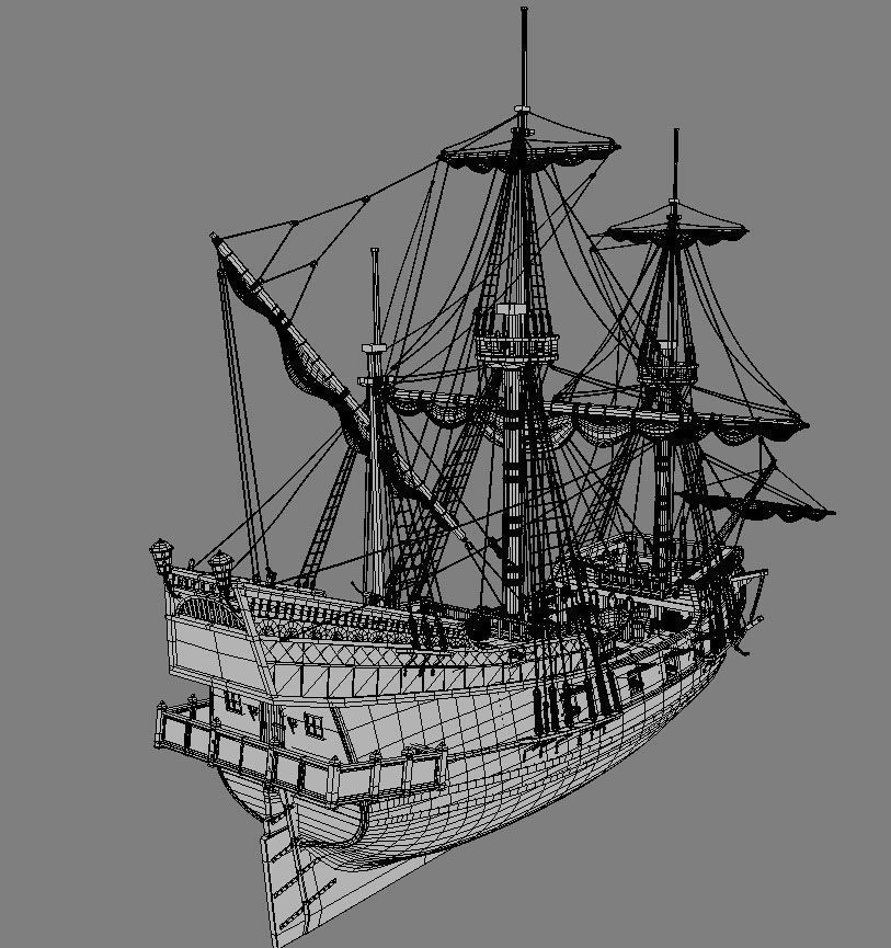 Golden Hind 3D model | CGTrader