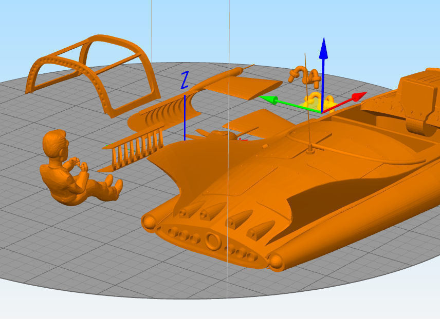 supercar Mike Mercury gerry anderson 3D model 3D printable | CGTrader