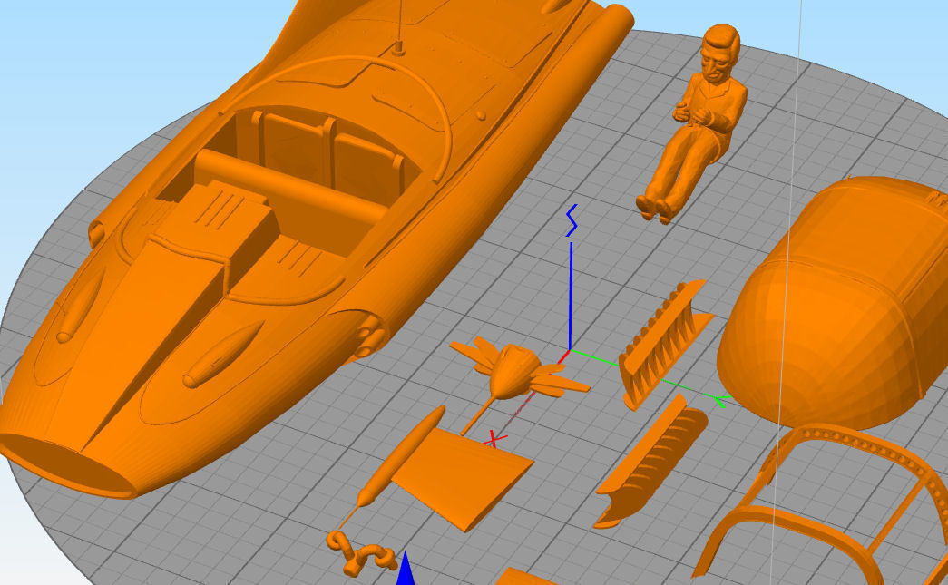 supercar Mike Mercury gerry anderson 3D model 3D printable | CGTrader