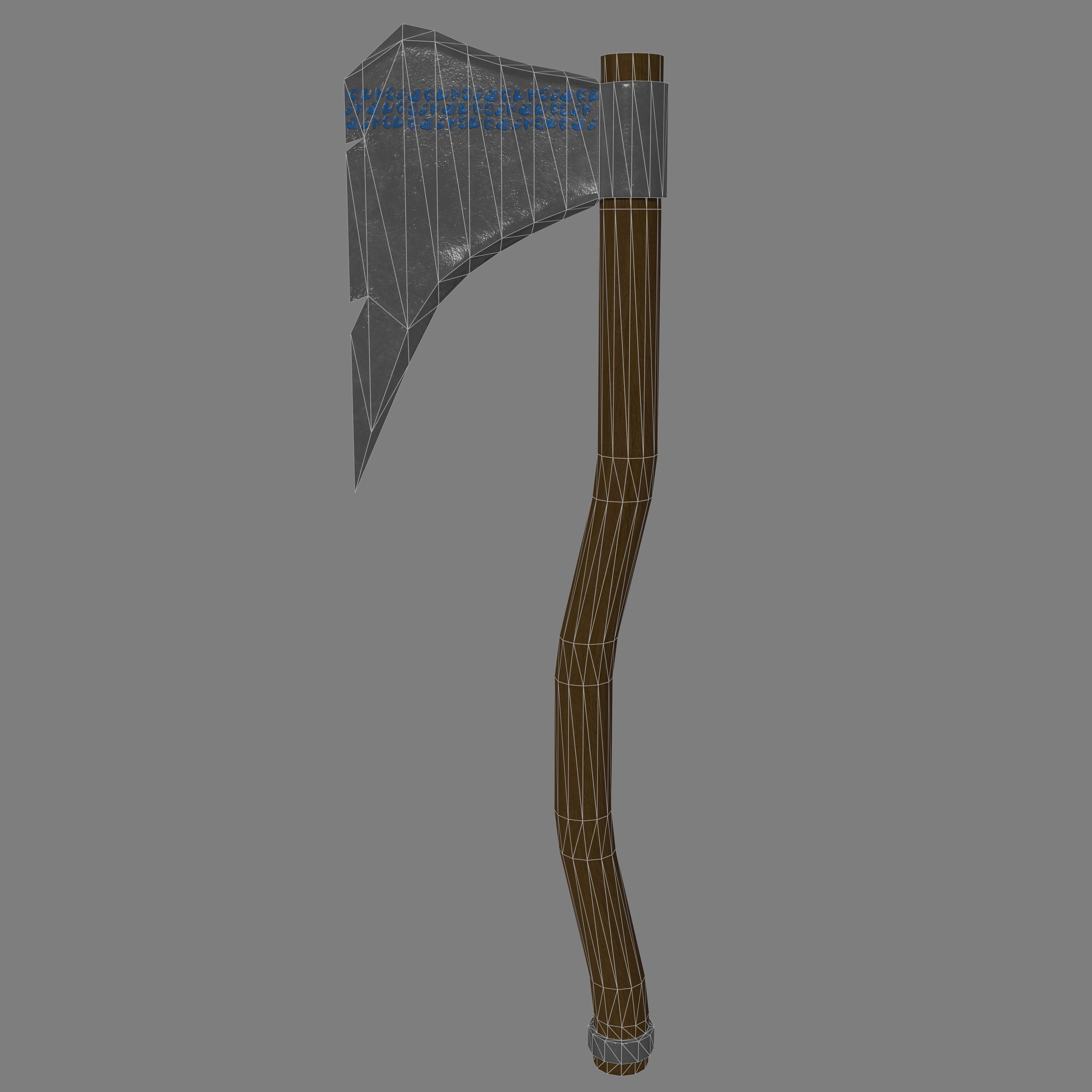 Stylized low-poly axe 3D model free VR / AR / low-poly 3D model | CGTrader