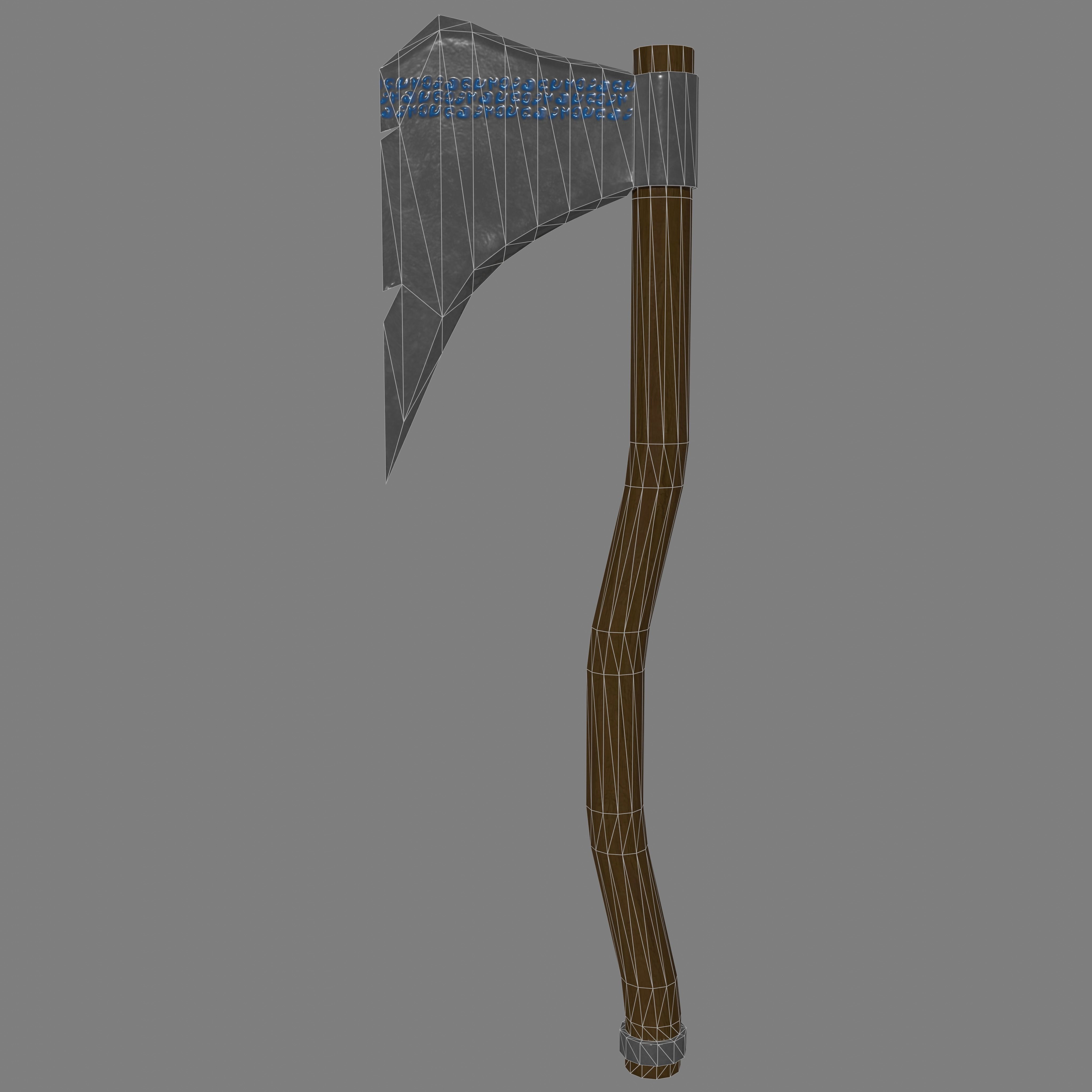 Stylized low-poly axe 3D model free VR / AR / low-poly 3D model | CGTrader
