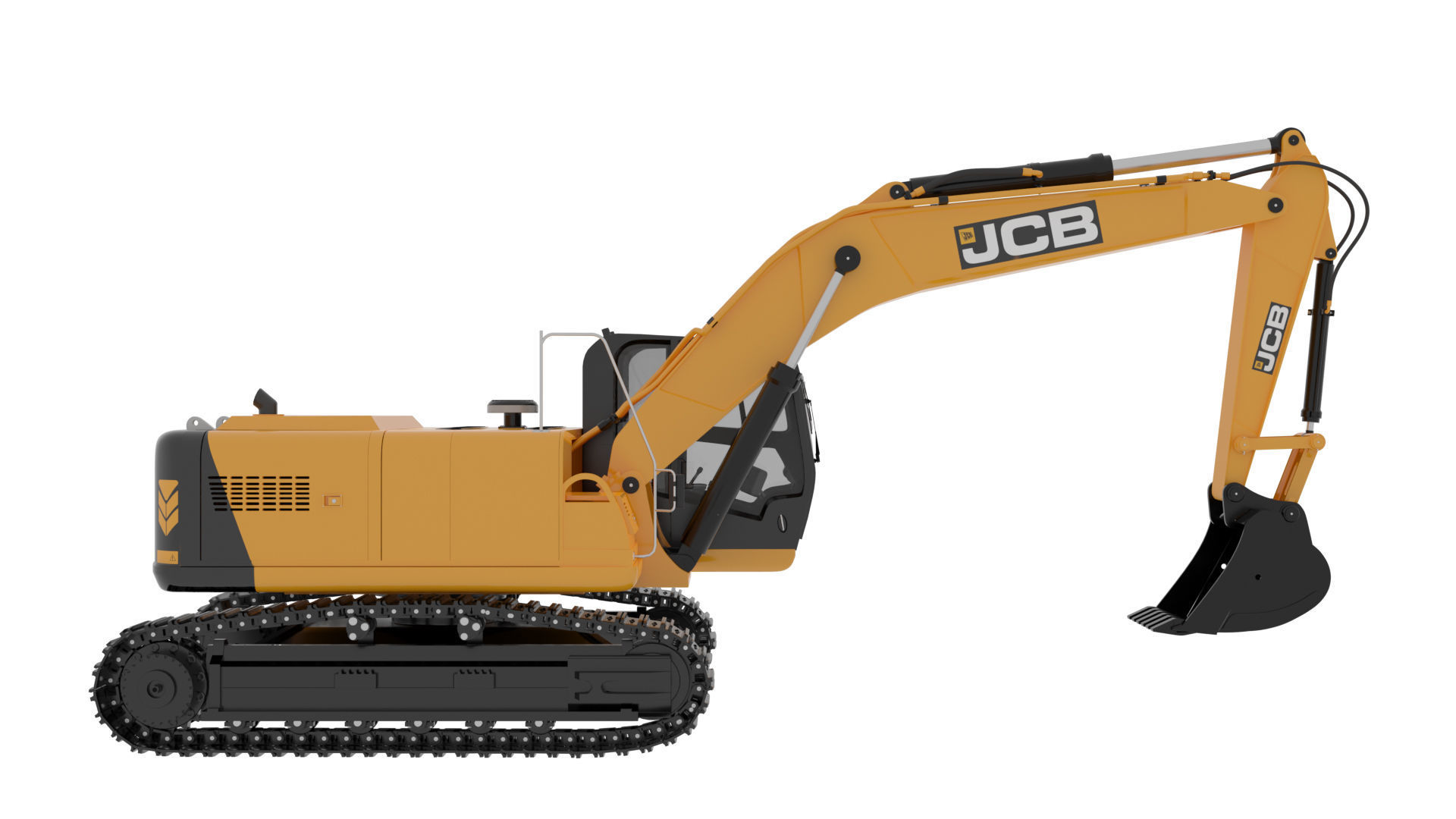 JCB js205 sc lc hydraulic excavator 3D model | CGTrader