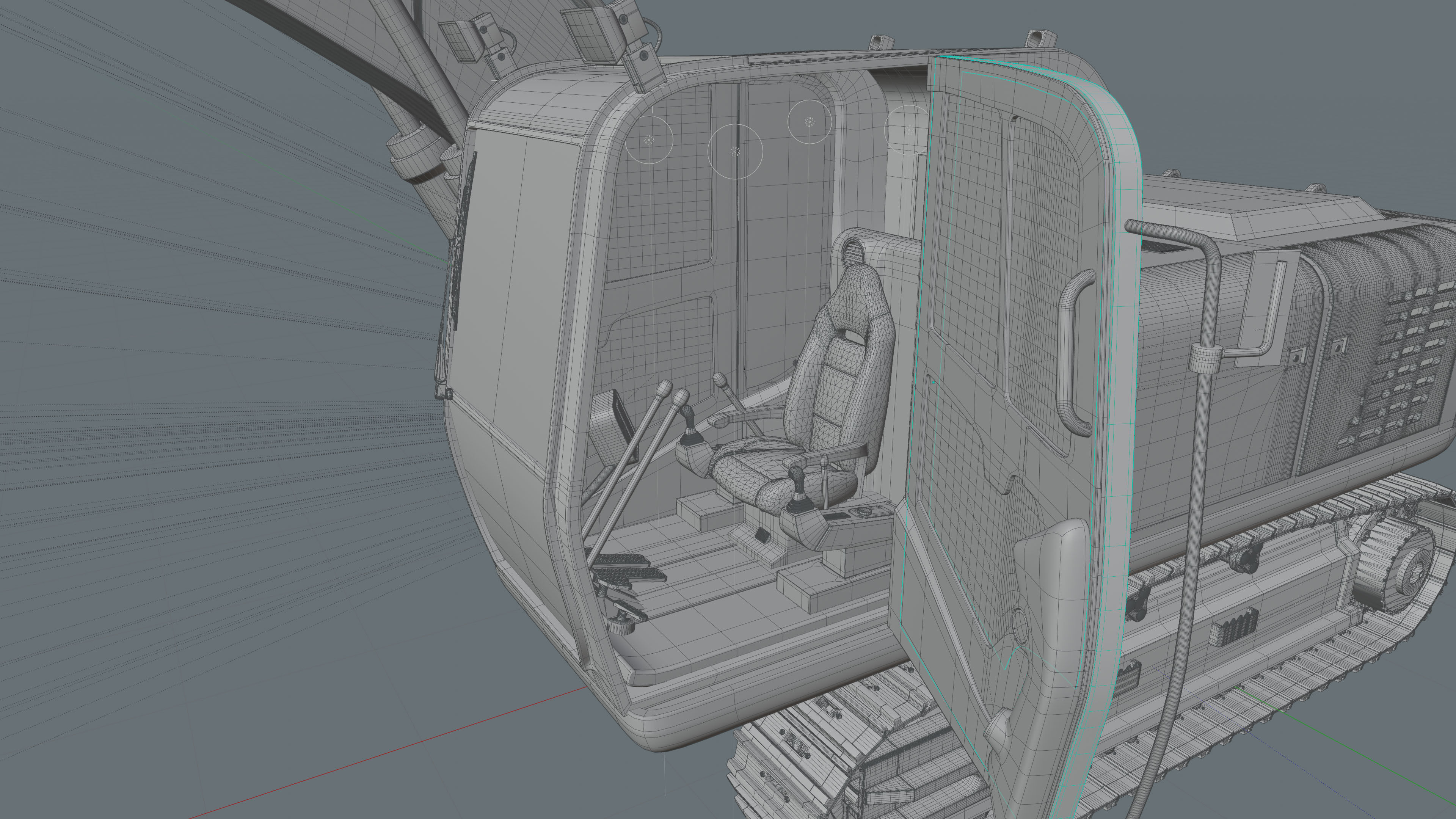 JCB js205 sc lc hydraulic excavator 3D model | CGTrader