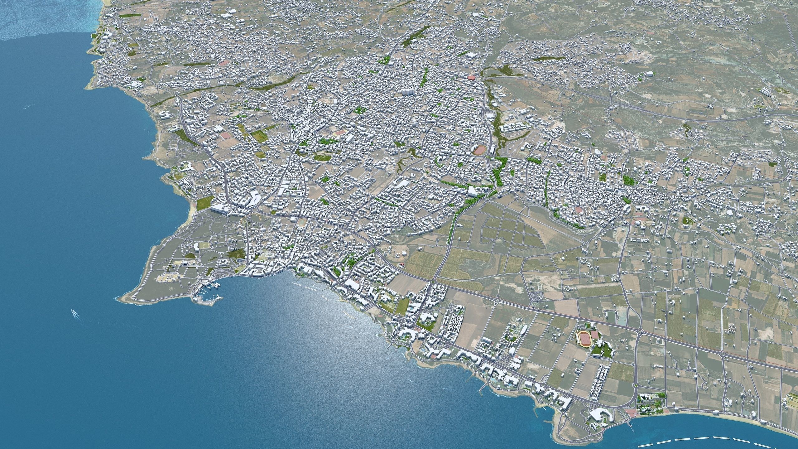 3D model Paphos City Cyprus VR / AR / low-poly | CGTrader