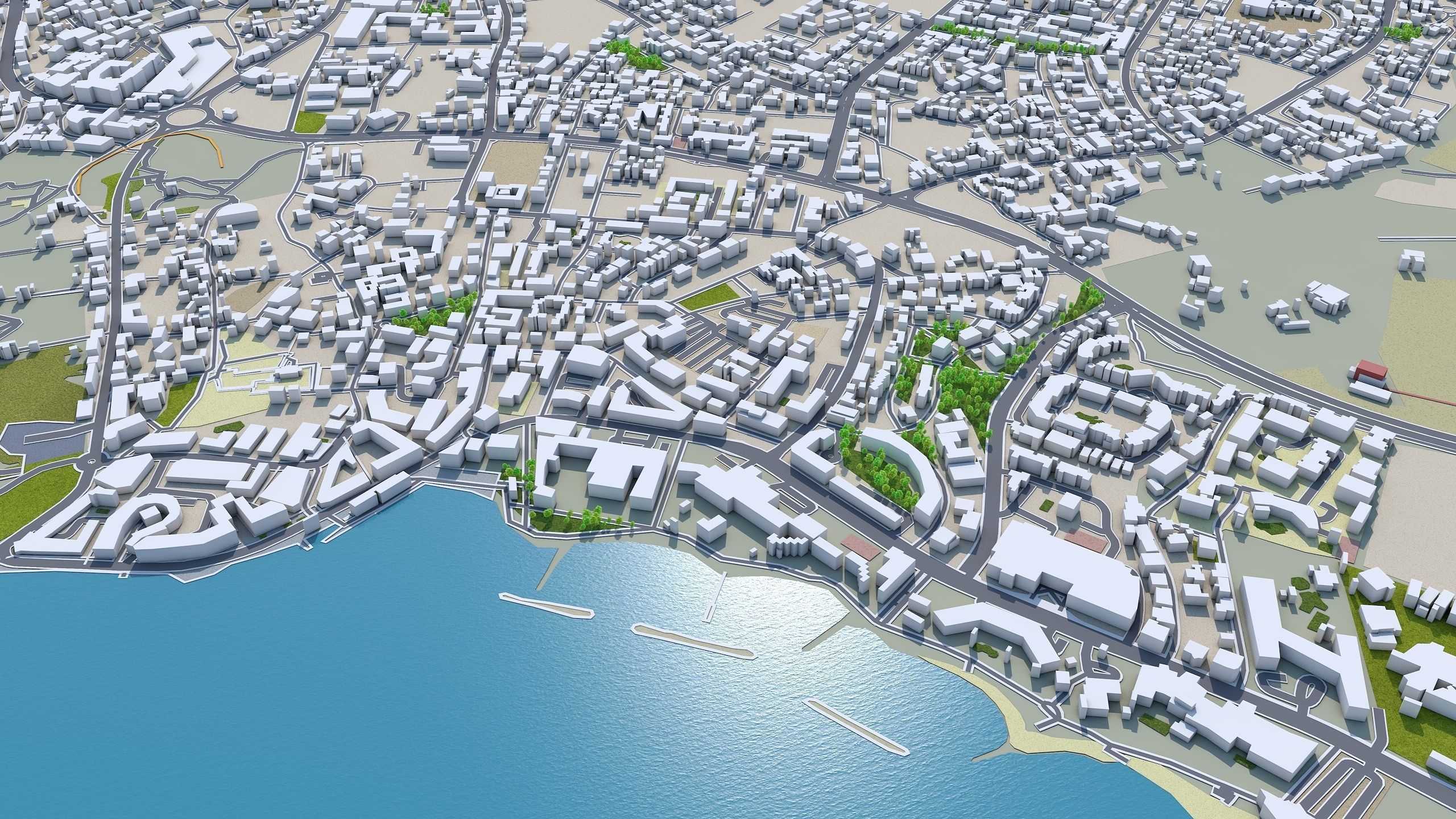 3D model Paphos City Cyprus VR / AR / low-poly | CGTrader