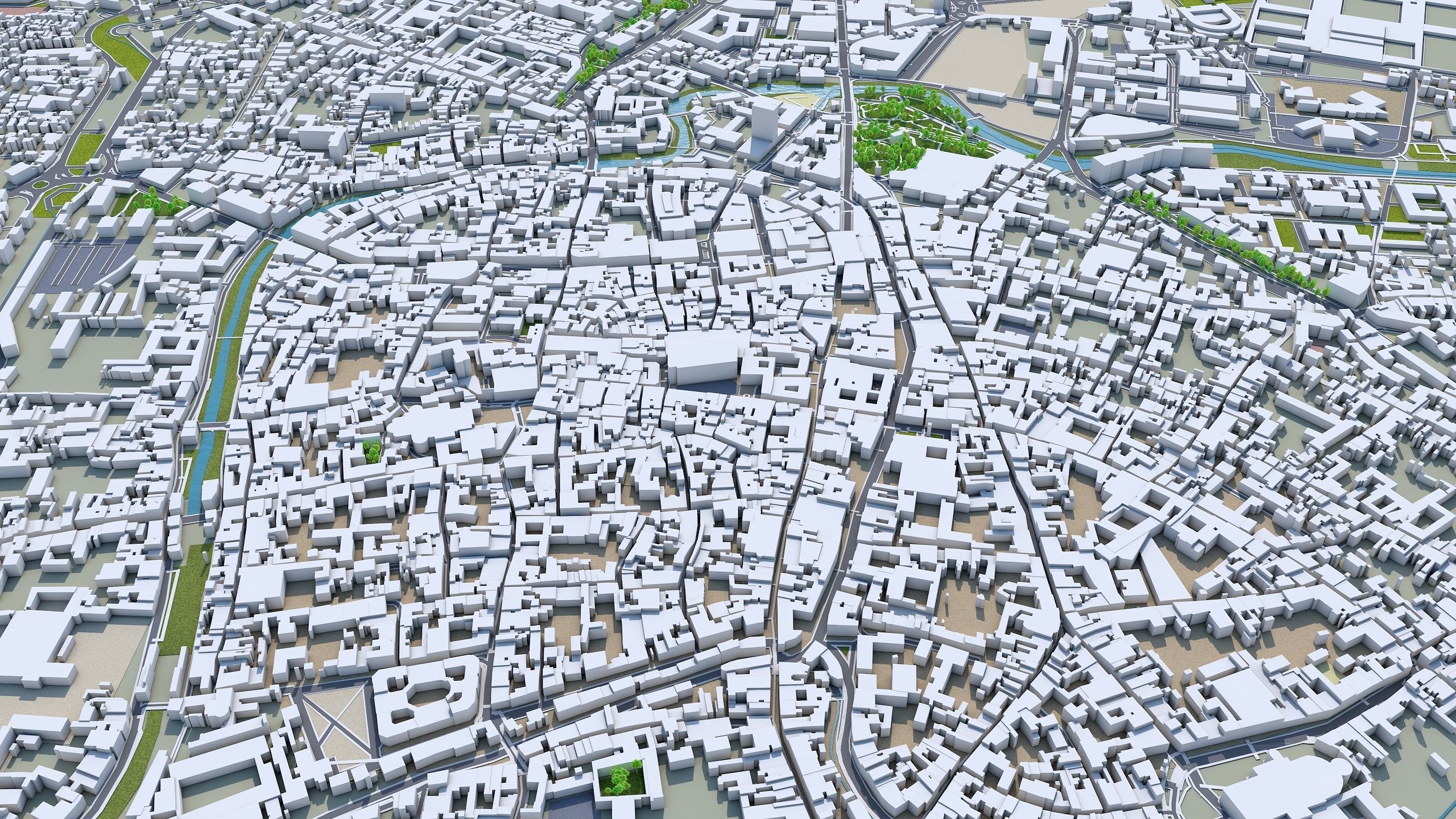 3D model Padua Italy 100km VR / AR / low-poly | CGTrader