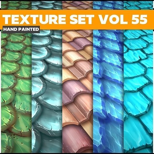 Texture Roof Vol 55 - Game PBR Textures VR / AR / low-poly | CGTrader