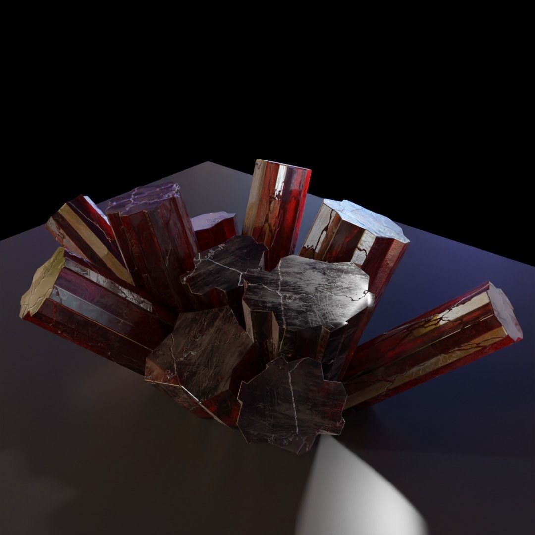 Crystal Formation 3D model | CGTrader