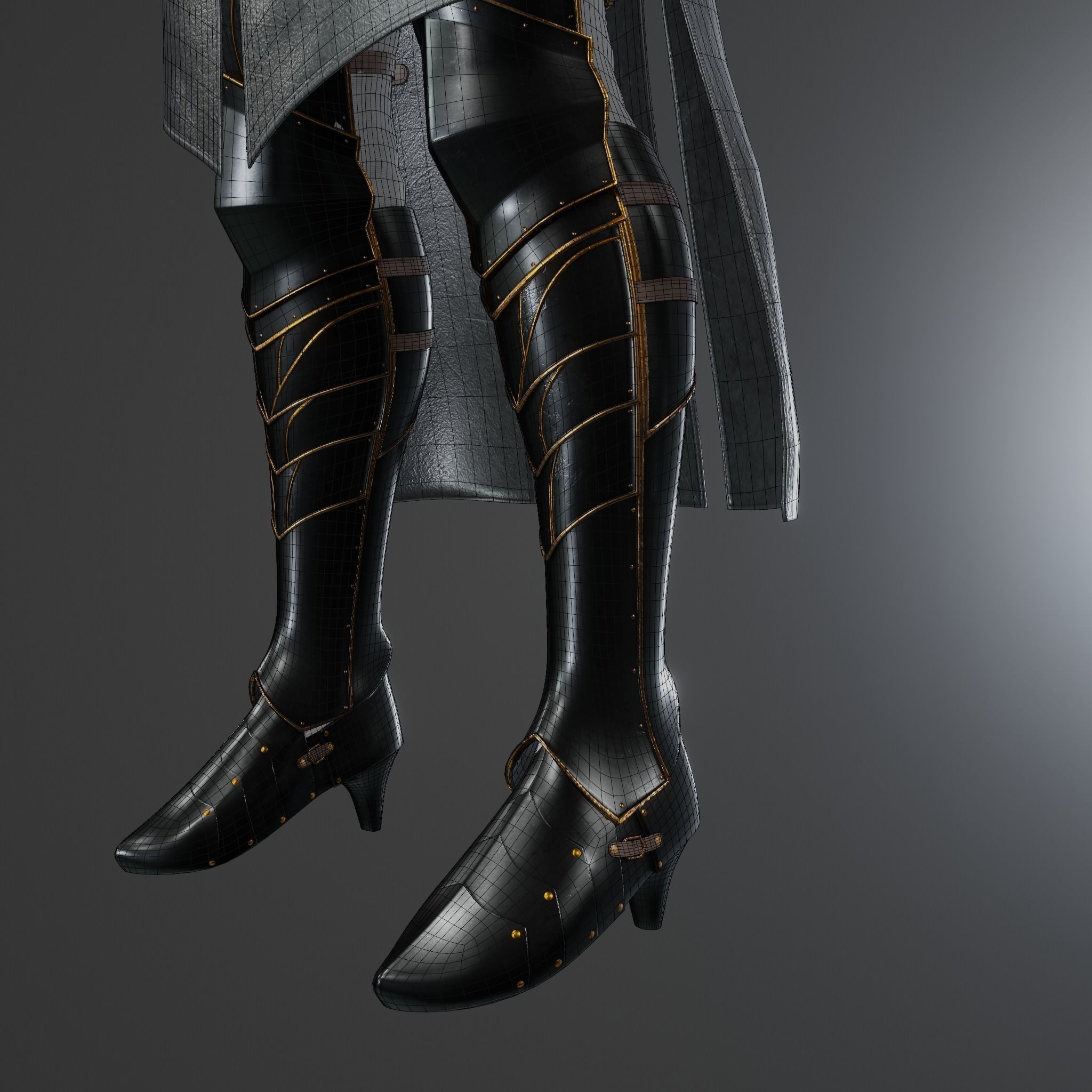 Female Dark Knight Armor 3D model | CGTrader