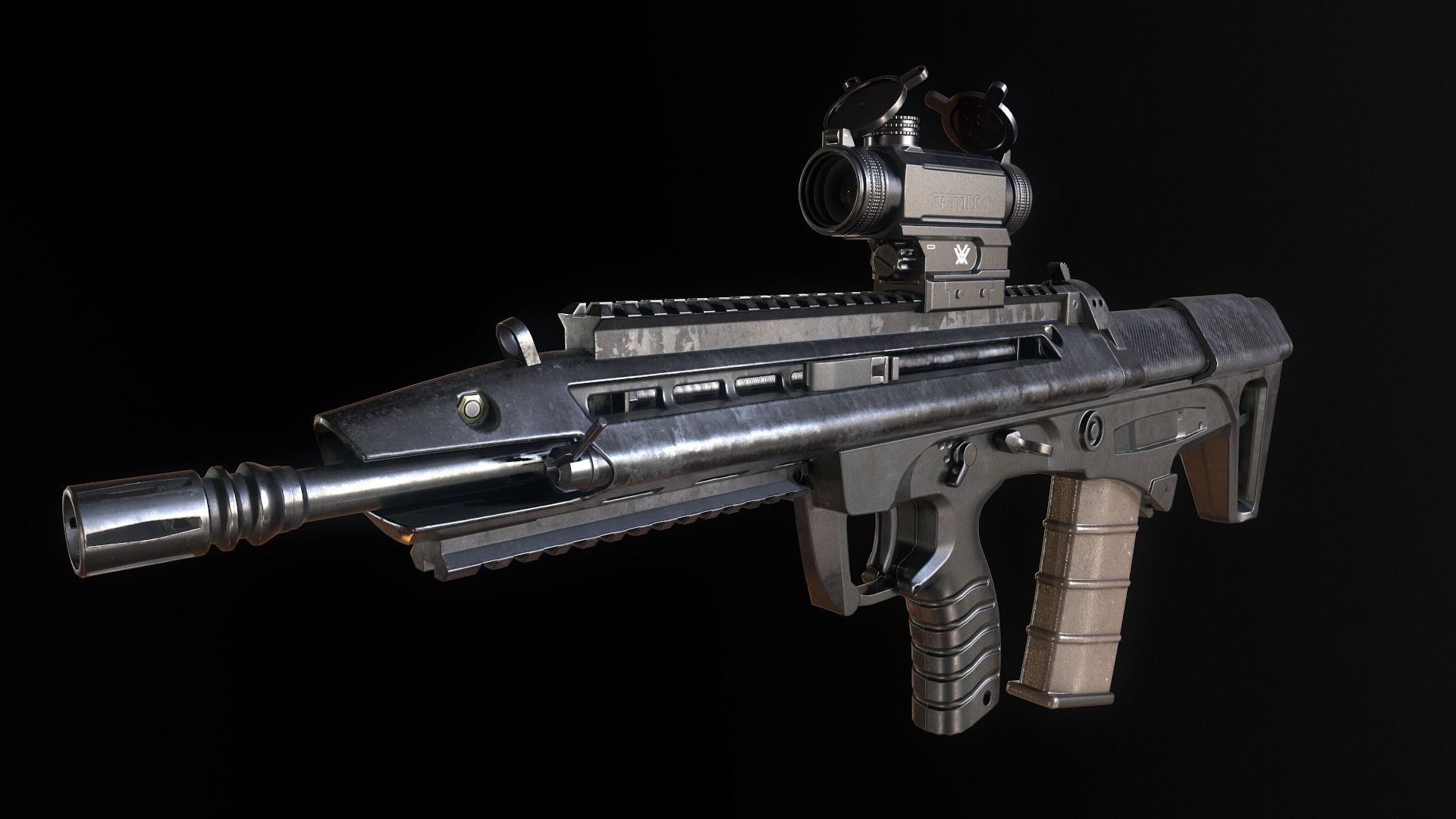 3D model ST Kinetics BR18 Assault Rifle VR / AR / low-poly | CGTrader