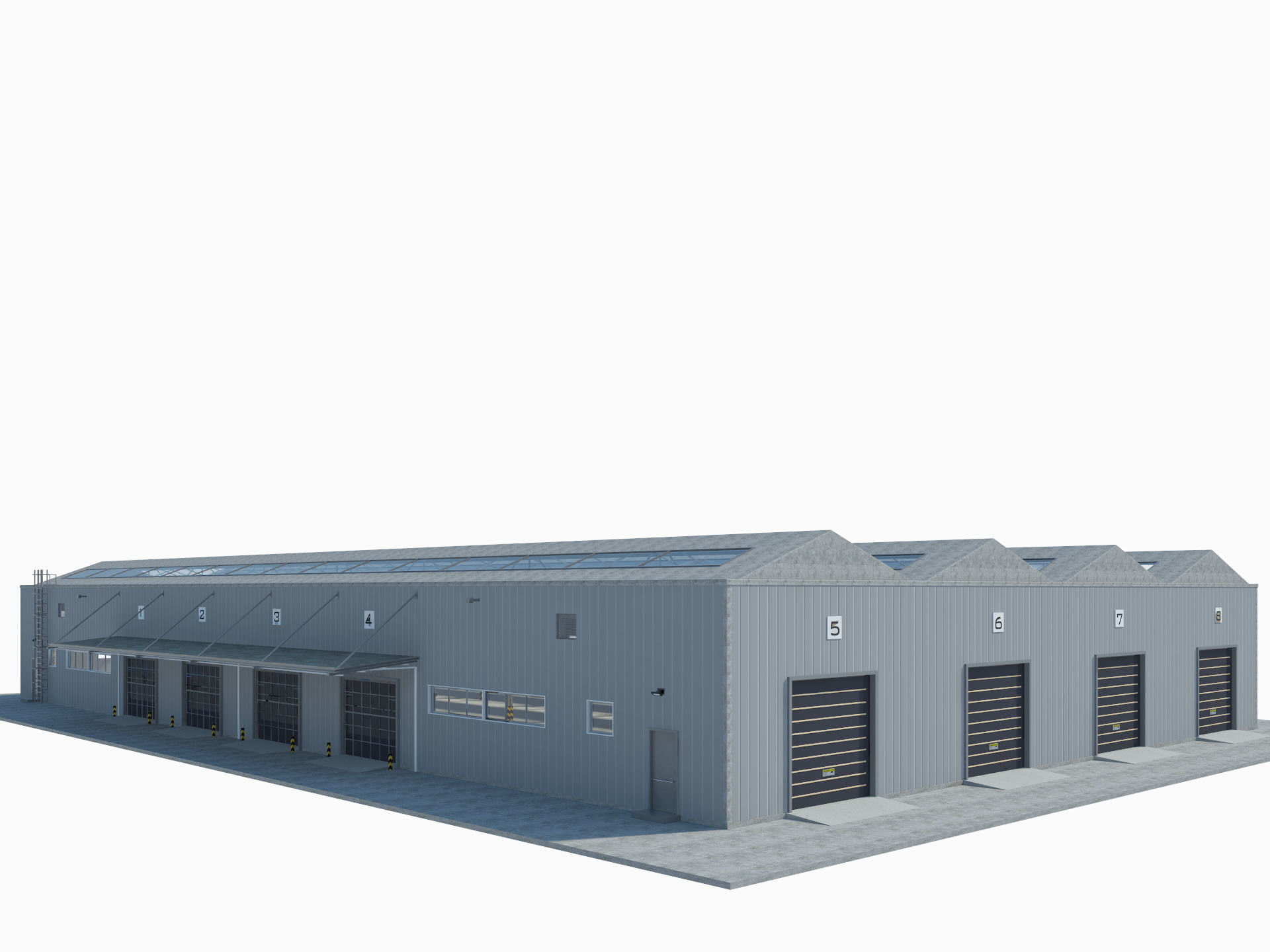 Warehouse Logistic 3 interior and exterior 3D model | CGTrader