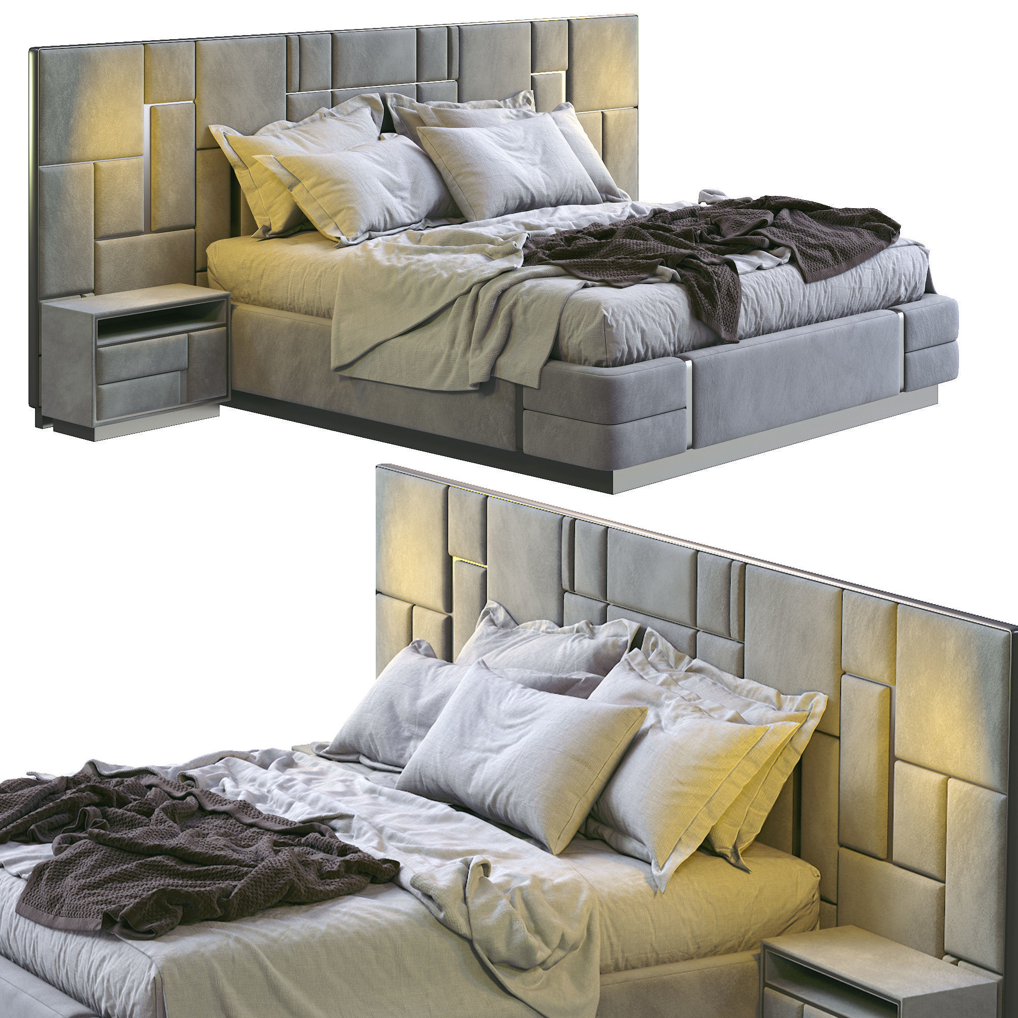 Visionnaire Bed Beloved 3D model | CGTrader