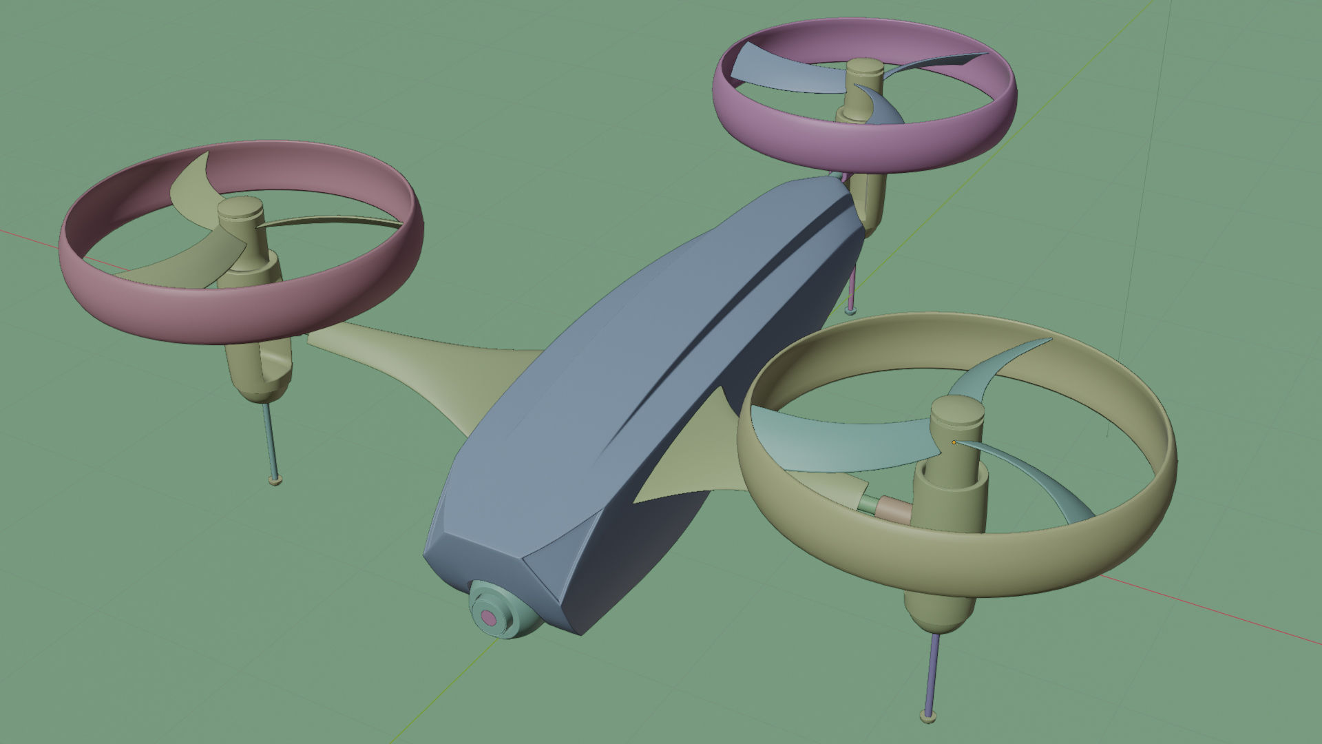 3D model Drone concept VR / AR / low-poly | CGTrader