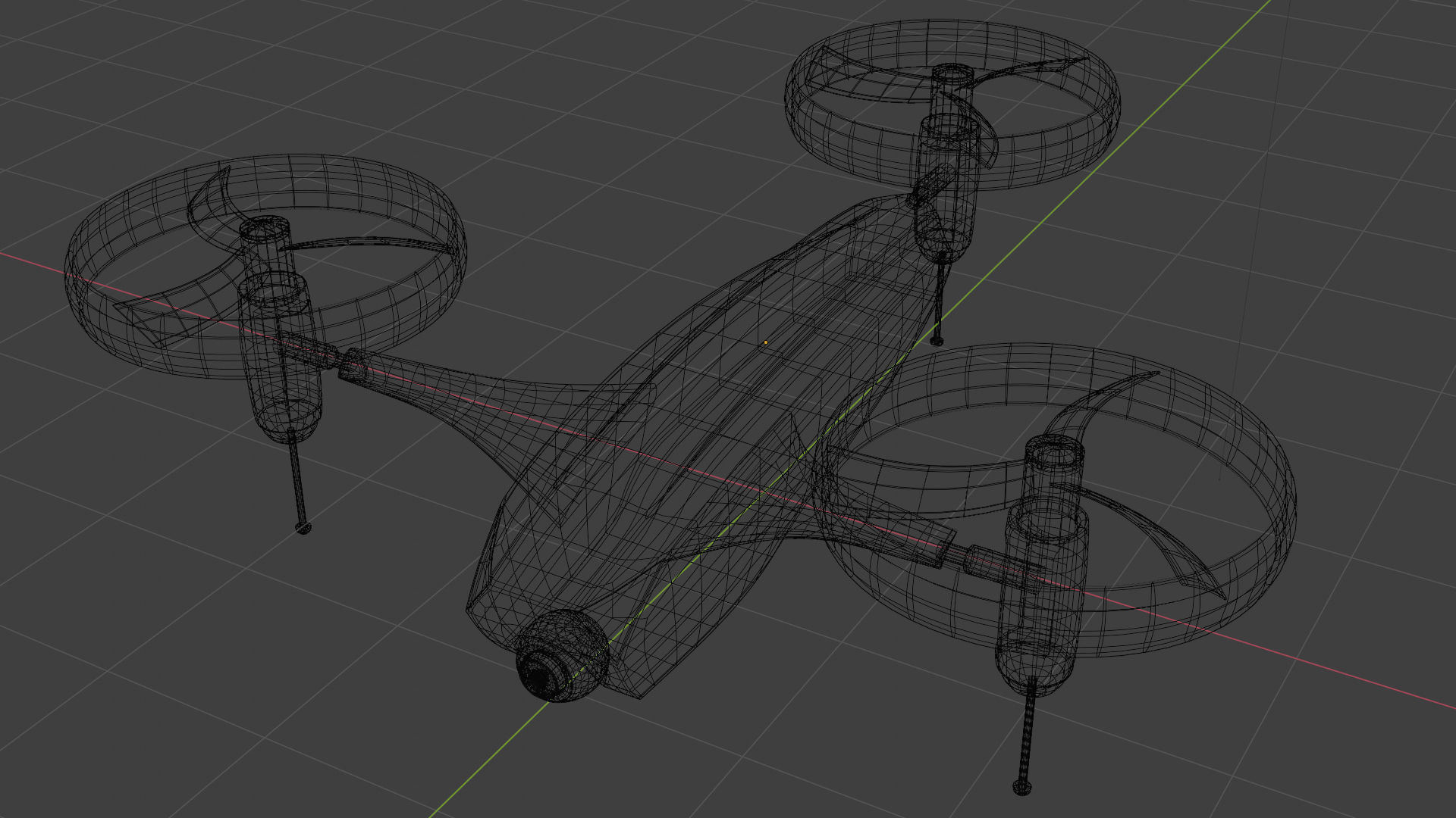 3D model Drone concept VR / AR / low-poly | CGTrader