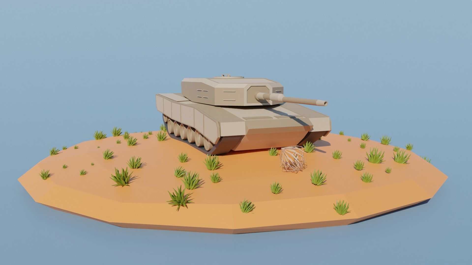 3D model Desert military base VR / AR / low-poly | CGTrader