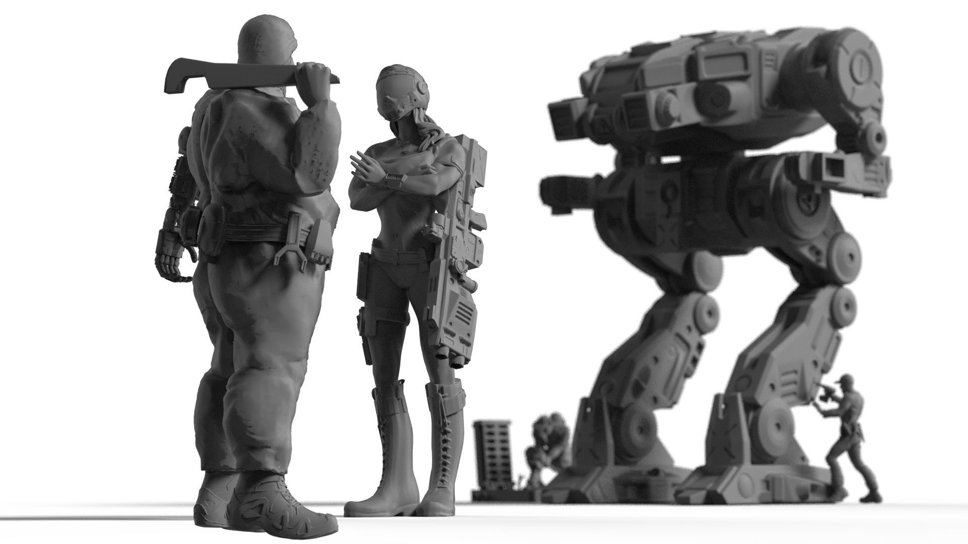 Pilot- Darkest Goat 3D model 3D printable | CGTrader